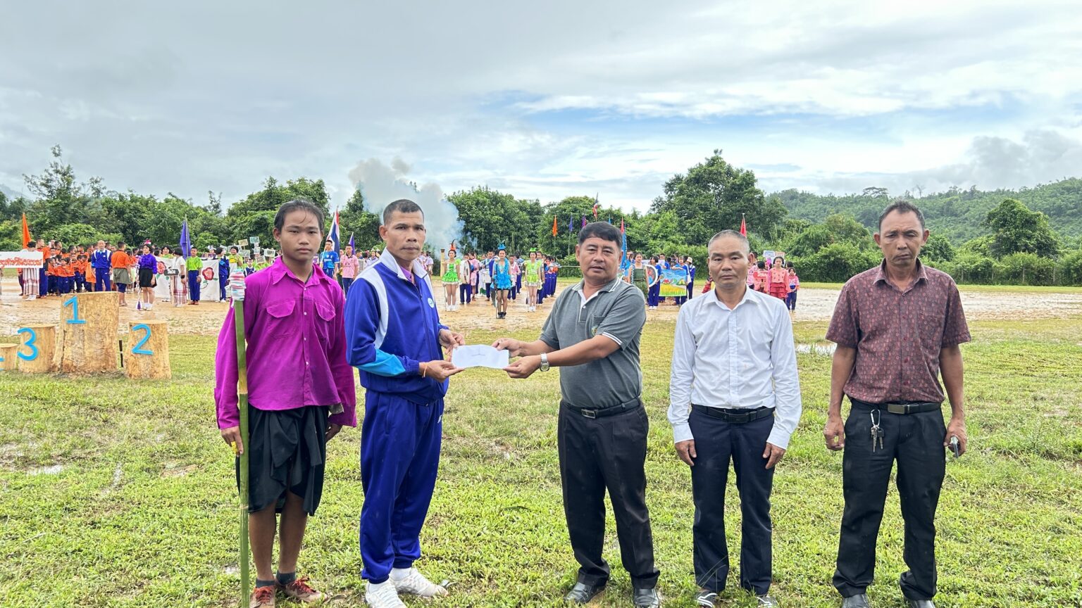 เปิดงานกีฬาสี รร.ตชด.บ้านหม่องกวั๊ะ